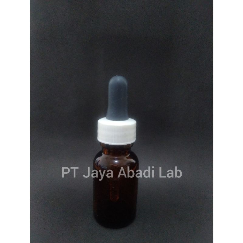 Jual Botol kaca botol pipet vial amber gelap 20 ml ulir 20ml tutup pippette | Shopee Indonesia