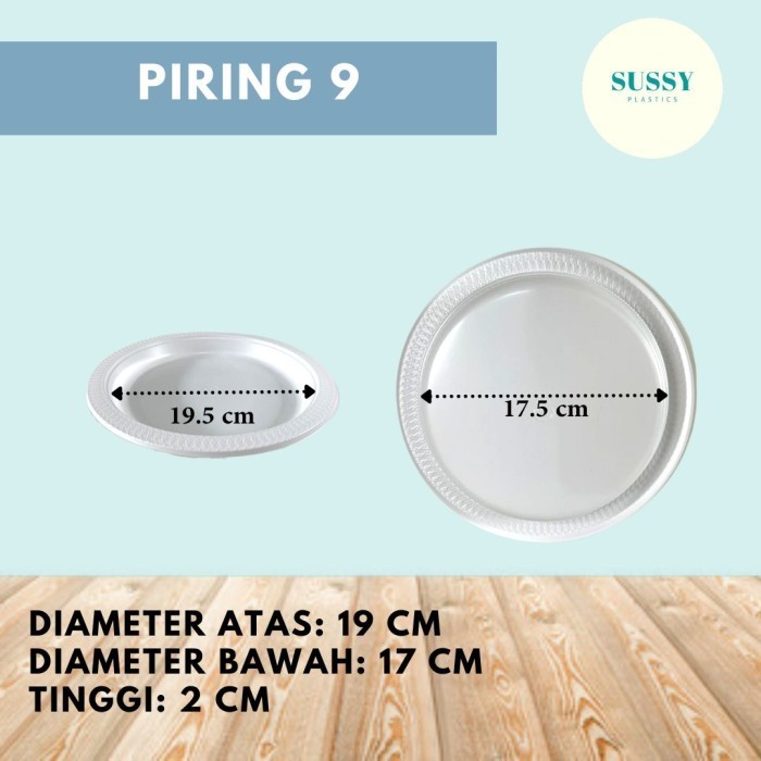 Jual Piring Makan Plastik Tebal Sekali Pakai Ukuran 9 10 / Piring Pesta ...