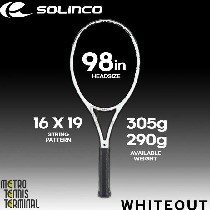 Jual Solinco Whiteout Racket 305 / 290 g ( Raket Tenis Solinco ...