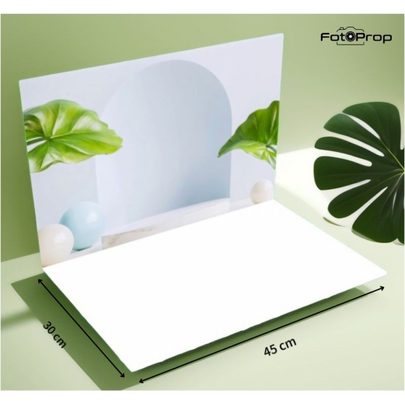 Jual Alas Foto Lipat 45 x 30 cm motif daun elegan/ Background Foto ...