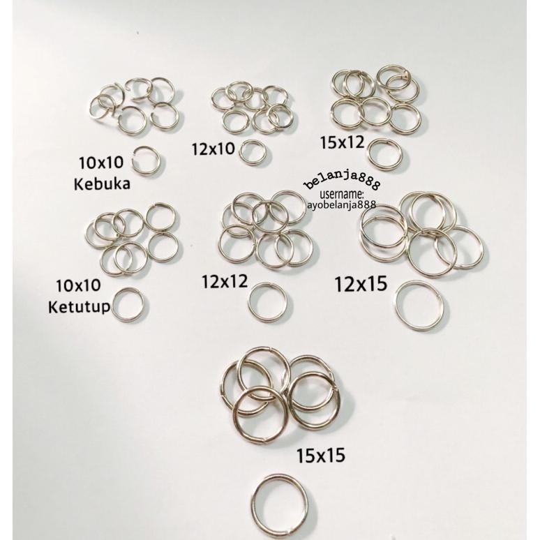 Jual Ring bulat/ring medali nikel-1gross(144pcs) | Shopee Indonesia