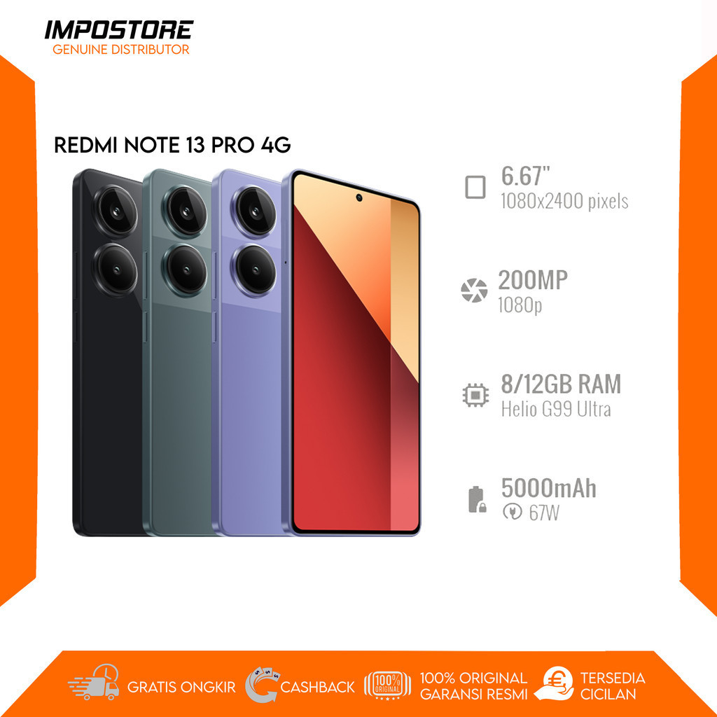 Jual REDMI NOTE 13 PRO - 8/256GB - HELIO G99 ULTRA - REPACK | Shopee ...