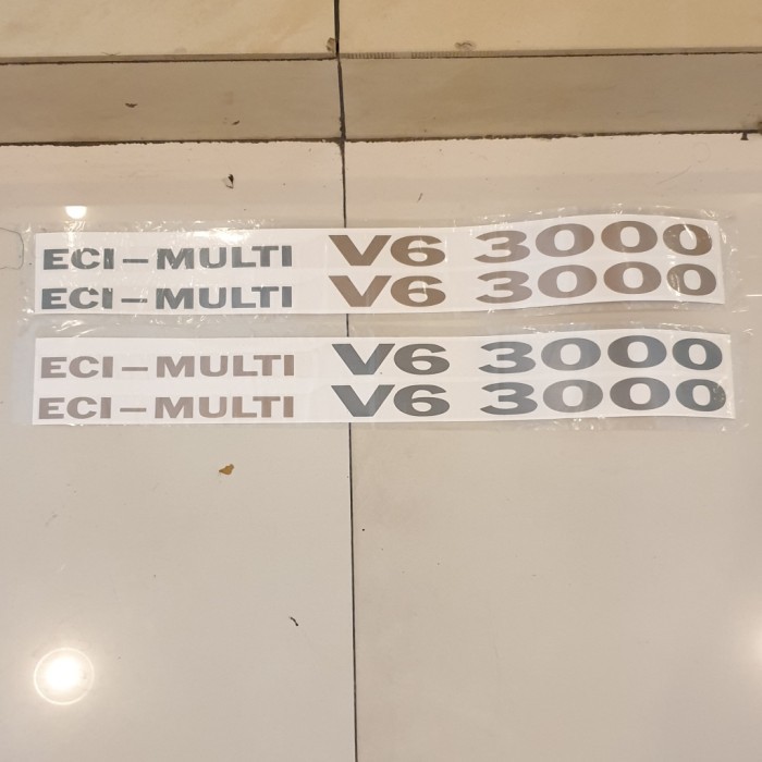 Jual Sticker Stiker Body Eci Multi V6 3000 Mitsubishi Pajero Bensin V43 ...