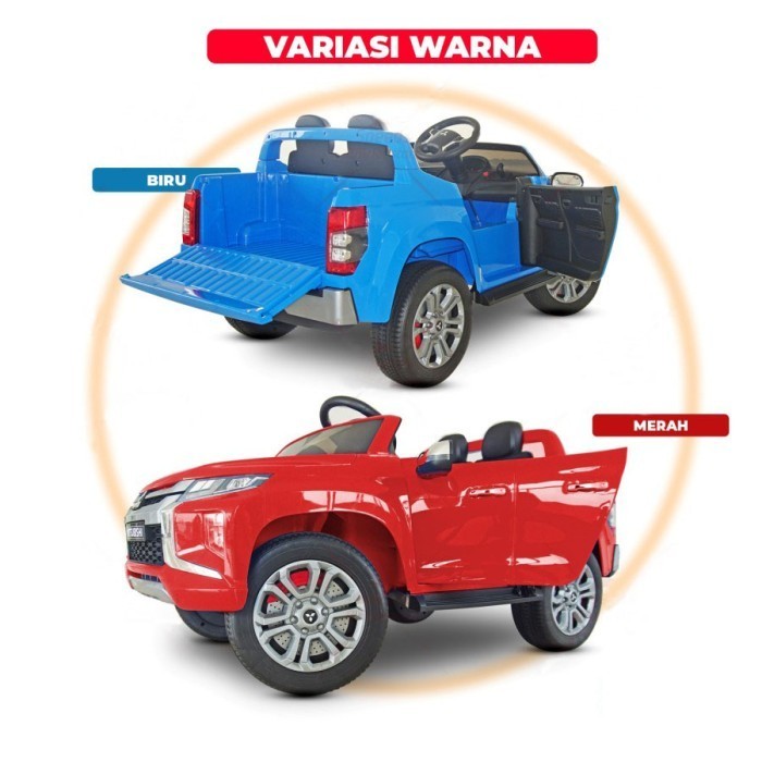 Jual Mobil Aki Remote Listrik Mainan Anak Mitsubishi Triton M8688 Pmb ...