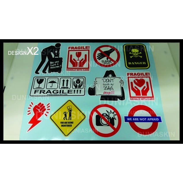 Jual Travel Label / Sticker Koper Rimowa Design X2 Fragile Travel Logo ...