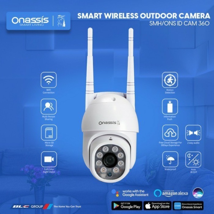 Jual Onassis Smart Outdoor Camera 360 - Smart Cctv (1 Pc) | Shopee ...