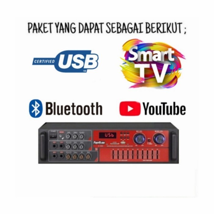 Jual Sound Karoake Set Mini Yamaha 6Inch Ampli Karaoke Smart Tv 2Mic ...