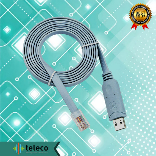 Jual Kabel Console prolific USB to RJ45 1,8 Meter | Shopee Indonesia