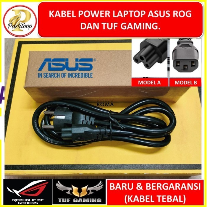 Jual Kabel power adaptor laptop Asus ROG Original 3 lubang | Shopee ...