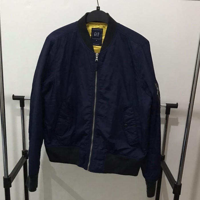 Jual CLASSIC BOMBER JACKET GAP NAVY | Shopee Indonesia