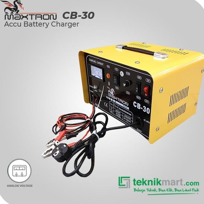 Jual Maxtron CB-30 30A Accu Battery Charger / Pengisi Daya Aki | Shopee ...
