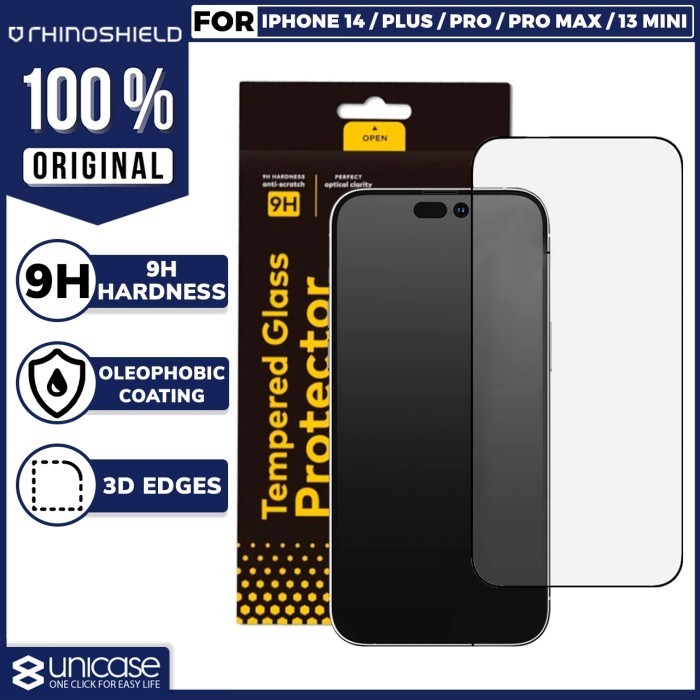 Jual Tempered Glass Iphone 14/13 Mini Pro Max Plus Rhinoshield Clear Full | Shopee Indonesia