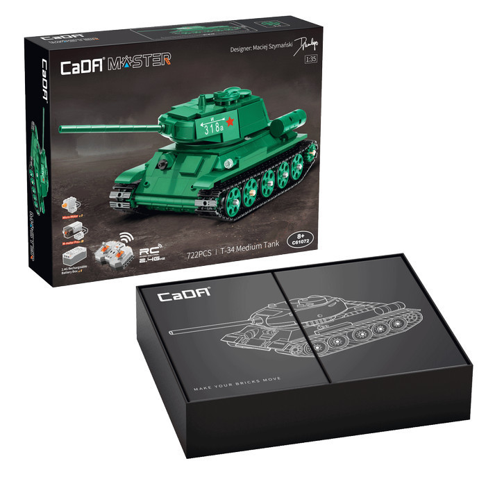 Jual Double E Cada Master Bricks T-34 Medium Tank Rc 2.4Ghz | Shopee ...