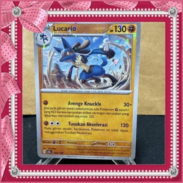 Jual [SNO] LUCARIO HOLO SV4A HARTA BERKILAU KARTU POKEMON TCG INDONESIA | Shopee Indonesia