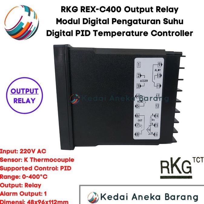 Jual Pid Rex C400 Rex-C400 Temperatur Temperature Controller Output Relay | Shopee Indonesia