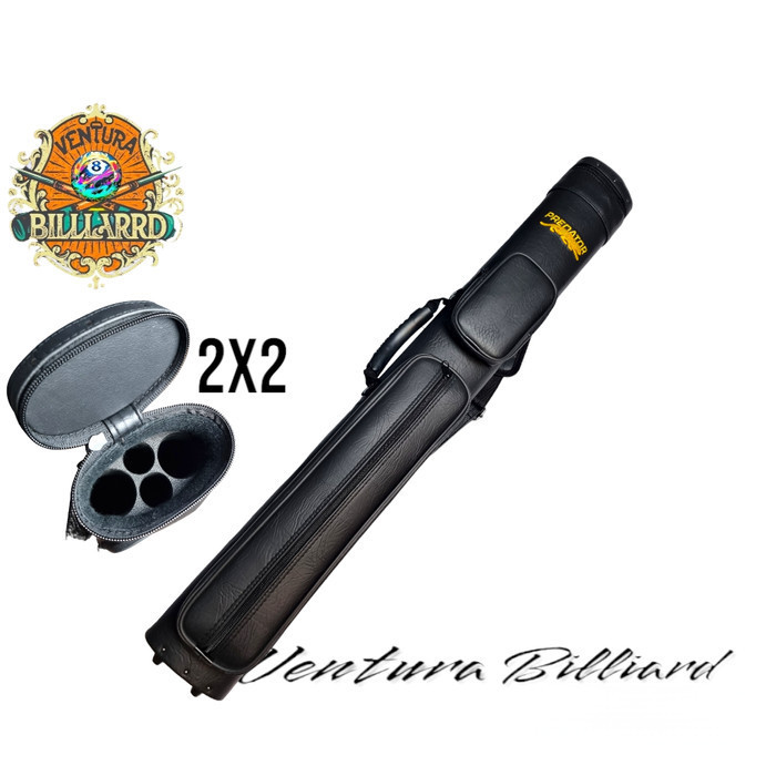 Jual tas Billiard cas cue 2x2 black Tube case Logo Predator | Shopee ...