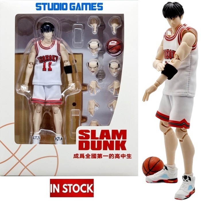 Jual Dasin Model Slam Dunk - Kaede Rukawa WHITE 11 Shohoku Action ...