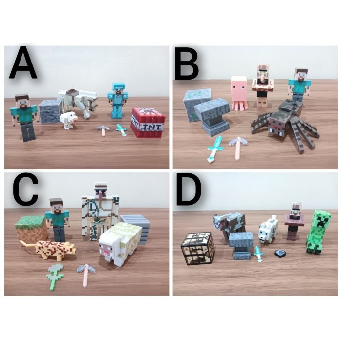 Jual Action Figure MINECRAFT Series 2 / Figure Set Minecraft | Shopee ...