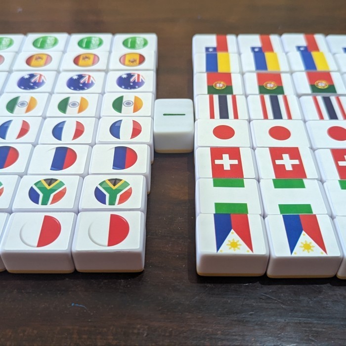 Jual Mahjong Flag Game Board Merge Country Seaside Escape Game Balok ...