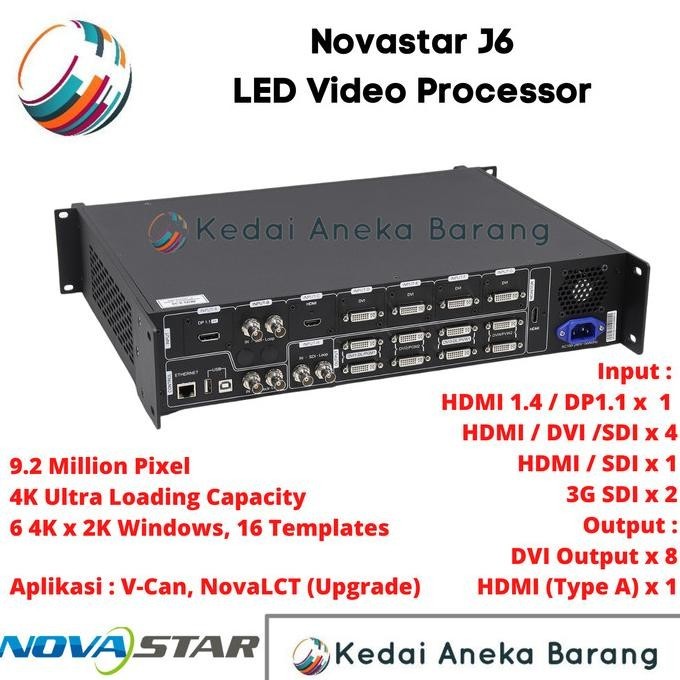 Jual Novastar J6 LED Video Processor Switcher Splicer Videotron ...