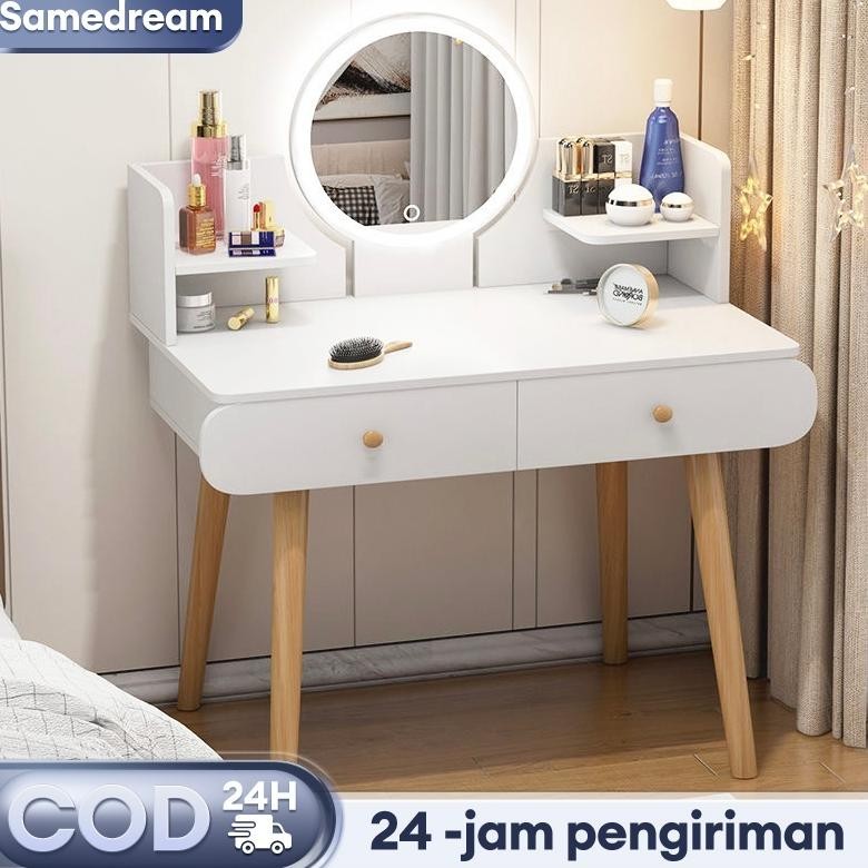 Jual Meja Rias Meja Rias Modern Minimalis Meja Rias Dengan Lampu LED ...