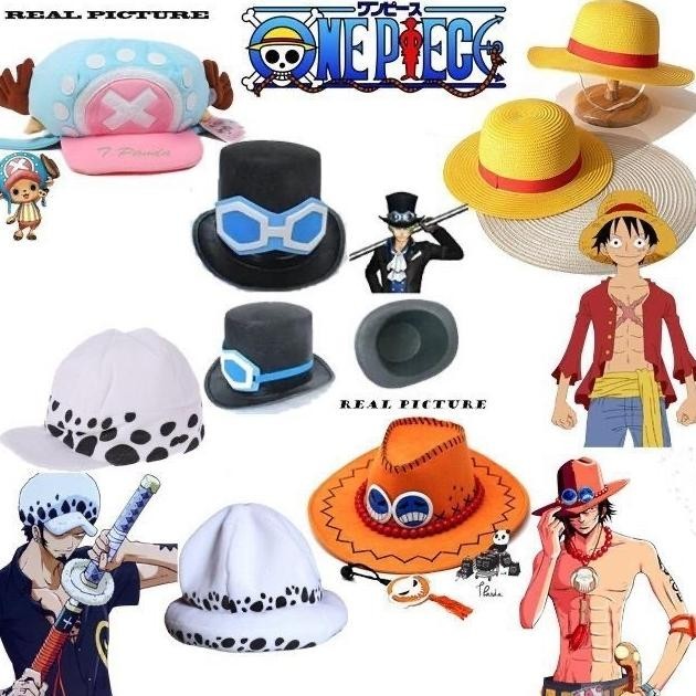 Jual Topi One Piece Jerami / Luffy / Admiral Bajak Laut Copper Ace Anak ...