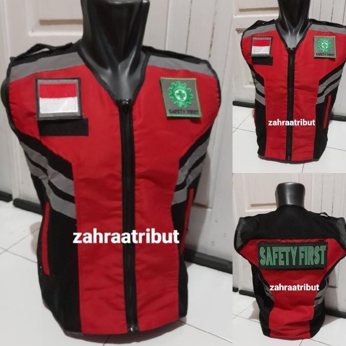 Jual Rompi Safety K3 merah | Shopee Indonesia