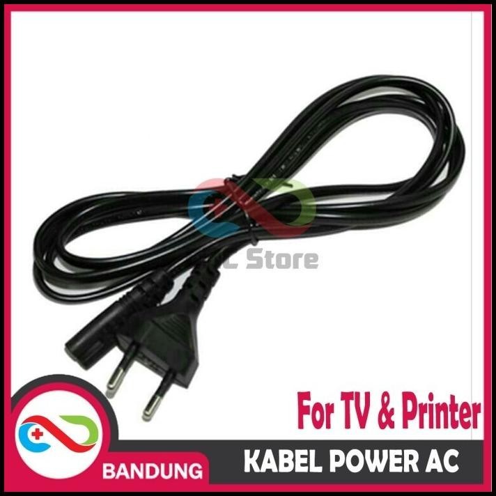 Jual HOT DEAL KABEL POWER AC ANGKA 8 DUA LUBANG 1.5METER !! | Shopee Indonesia