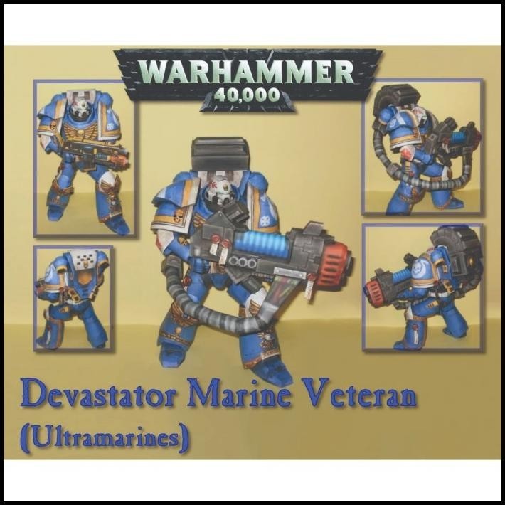 Jual TERMURAH DIY PAPERCRAFT POLA WH40K PLASMA DEVASTATOR ...