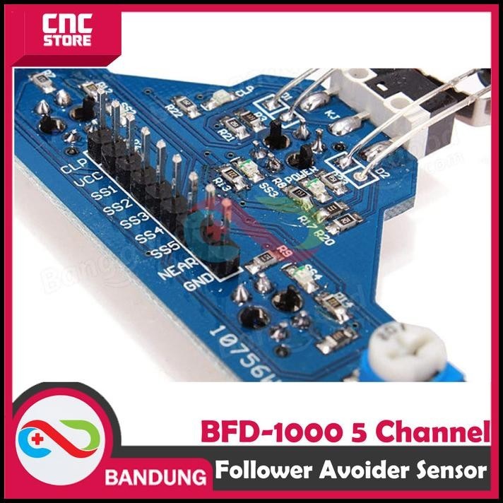Jual BEST DEAL BFD-1000 5 CHANNEL INFRARED TRACING ROBOT LINE FOLLOWER ...