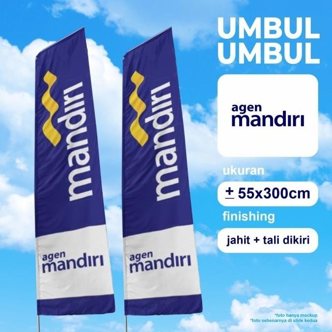 Jual BIG SALE BENDERA UMBUL UMBUL CUSTOM ECERAN DESAIN LOGO DAN WARNA ...