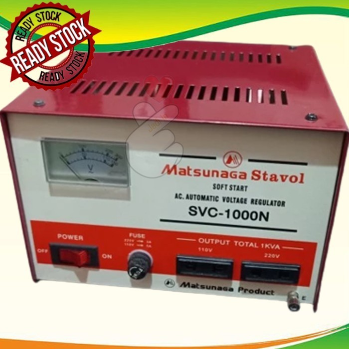 Jual 0beng STABILIZER MATSUNAGA 1000 WATT - STAVOL SVC-1000N - MATSUNAGA 1000VA | Shopee Indonesia