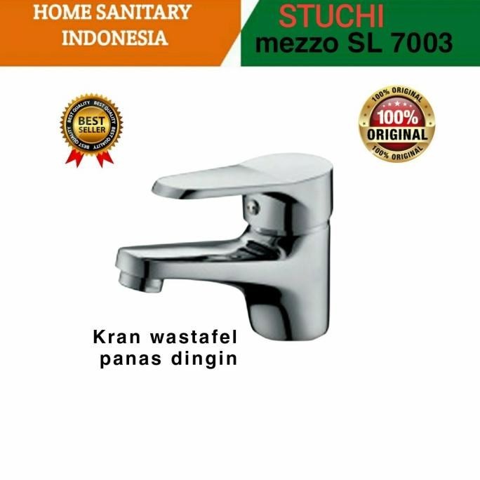 Jual STUCHI SL 7003 Kran wastafel cuci tangan Panas dingin kuningan CV Megah Jaya | Shopee Indonesia