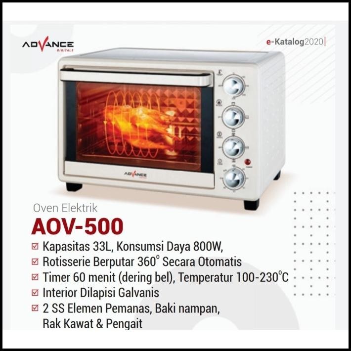 Jual ADVANCE OVEN LISTRIK AOV-500 / OVEN LISTRIK KAPASITAS BESAR 33 ...