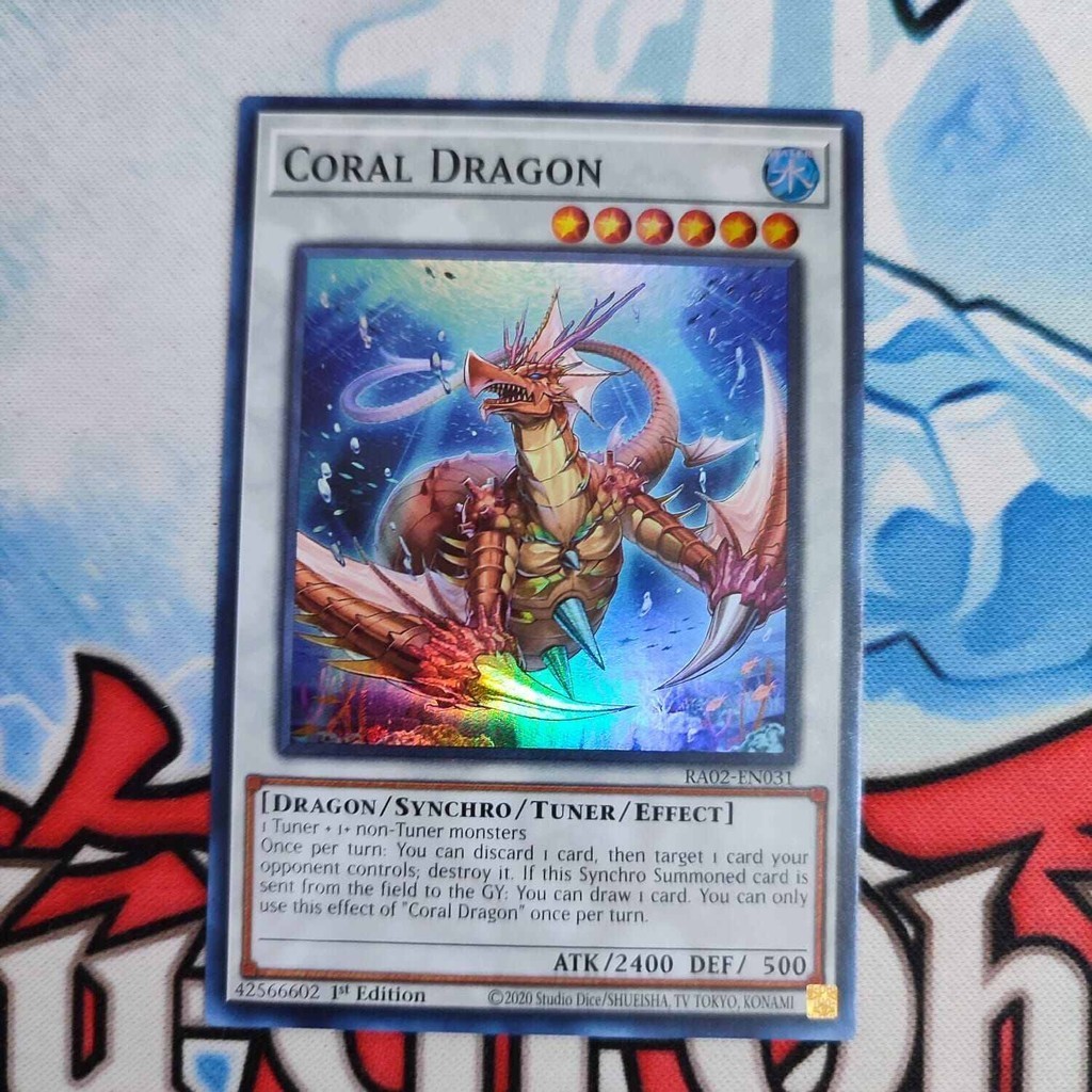 Jual yugioh coral dragon RA02 super rare original | Shopee Indonesia