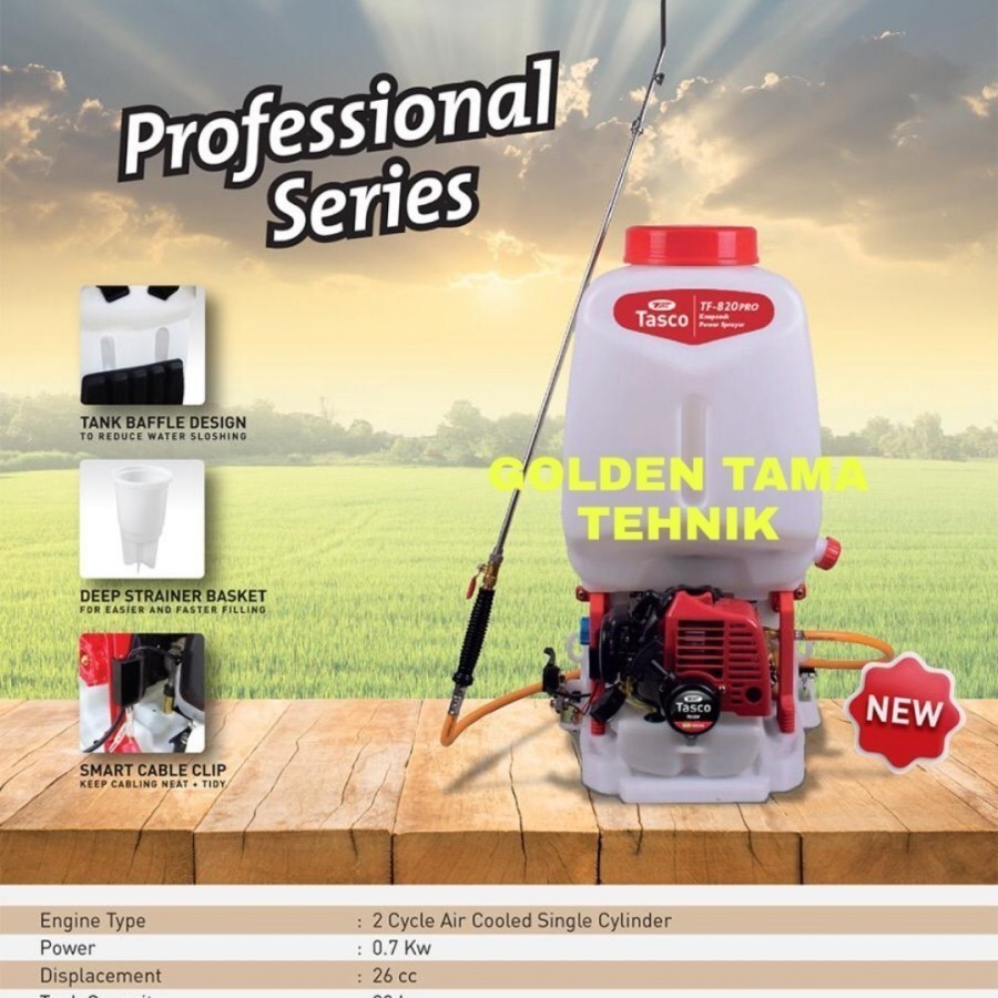 Jual mesin semprot hama atau engine sprayer tasco TF 820 / TF 820 PRO | Shopee Indonesia