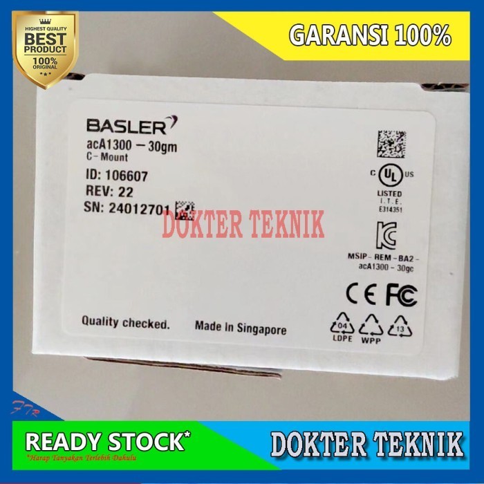 Jual acA1300-30gm BASLER Industrial Camera acA1300 30gm acA130030gm ...