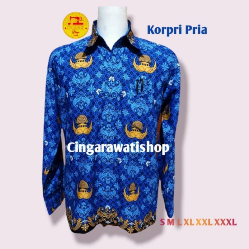 Jual Seragam Satpam Baju Seragam Korpri Pria Batik Korpri Pria Terbaru ...