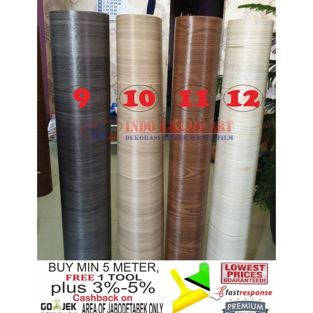 Jual Beli 2 Murah Stiker Motif Kayu Serat 3D Marmer Wallpaper Sticker ...