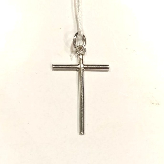 Jual LIONTIN SALIB POLOS EMAS PUTIH 75% | Shopee Indonesia