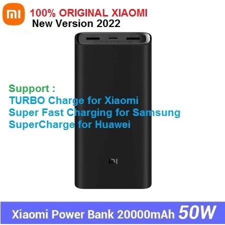 Jual Xiaomi Power Mi 3 Pro 20000mAh 45W Type C Fast Mi3 Original ...