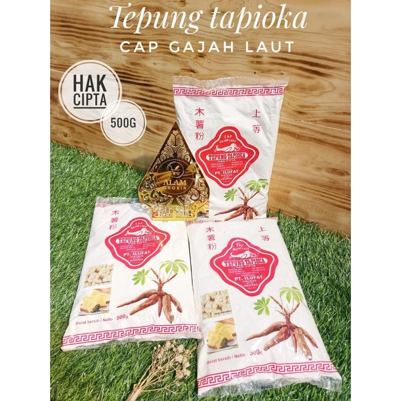Jual 1 pcs Tepung Tapioka Cap Gajah Laut 500gr | Shopee Indonesia