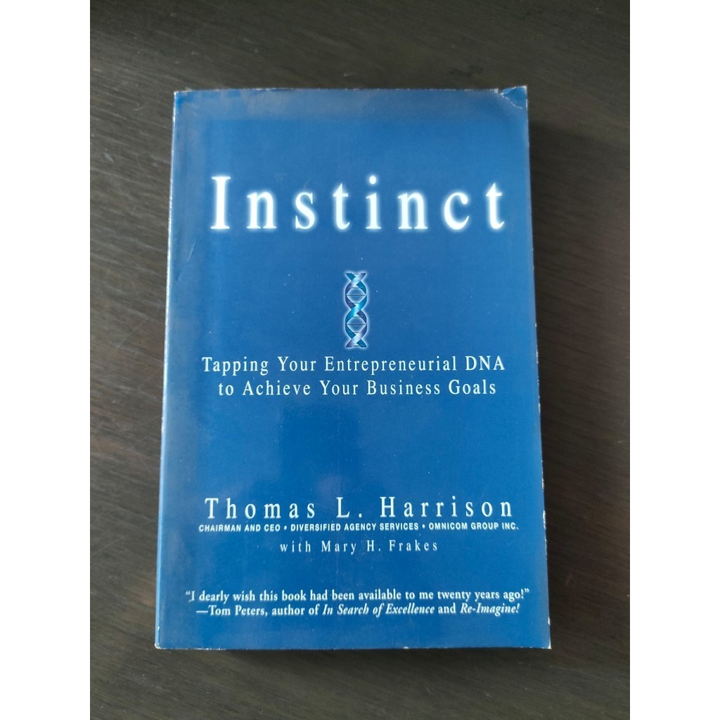 Jual BUKU INSTINCT tapping your enterpreneurial DNA to achive your ...