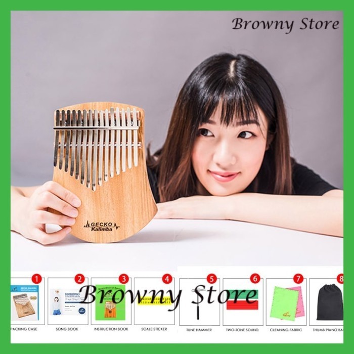 Jual Alat Musik Perkusi Kalimba Mbira Afrika 17 Tuts Nada B Bahan Kayu ...