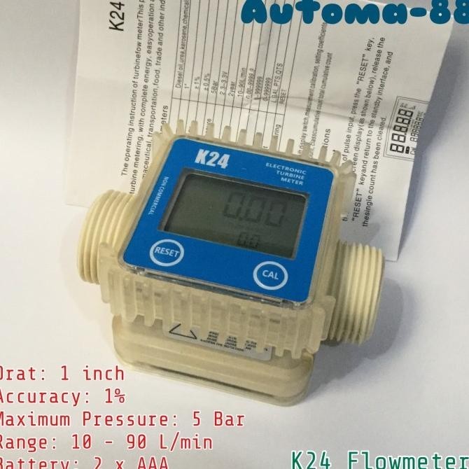 Jual Digital Water Flowmeter K-24 Flow Meter Air Bersih Hydroponik K24 ...