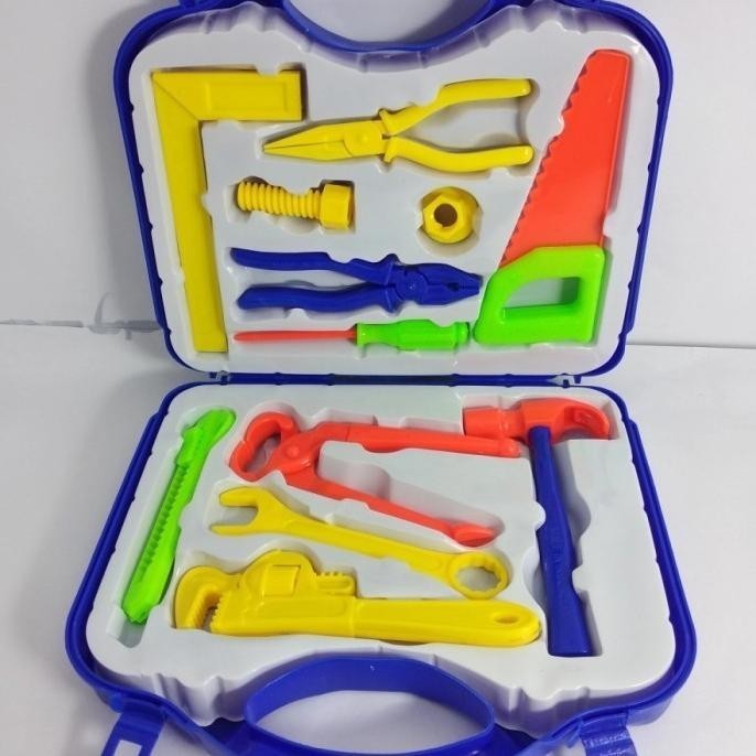 Jual Mainan Alat Pertukangan Koper Anak Edukatif Tool Kids Perkakas ...