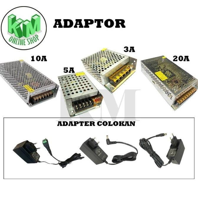 Jual Power Supply Adaptor CCTV 20A 12V Tradeboss | Shopee Indonesia