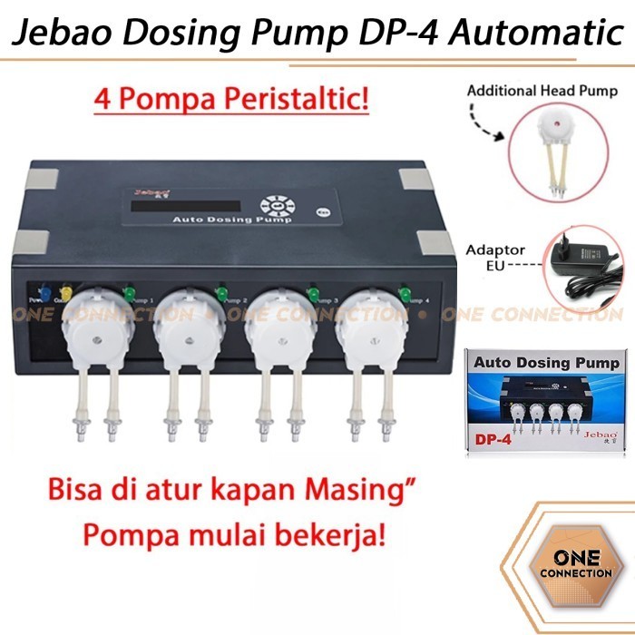 Jual Jebao Dosing Pump DP-4 Automatic Titration Pump / Pompa Peristaltic EU | Shopee Indonesia