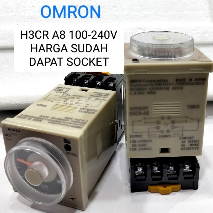 Jual timer h3cr a8 220v omron | Shopee Indonesia