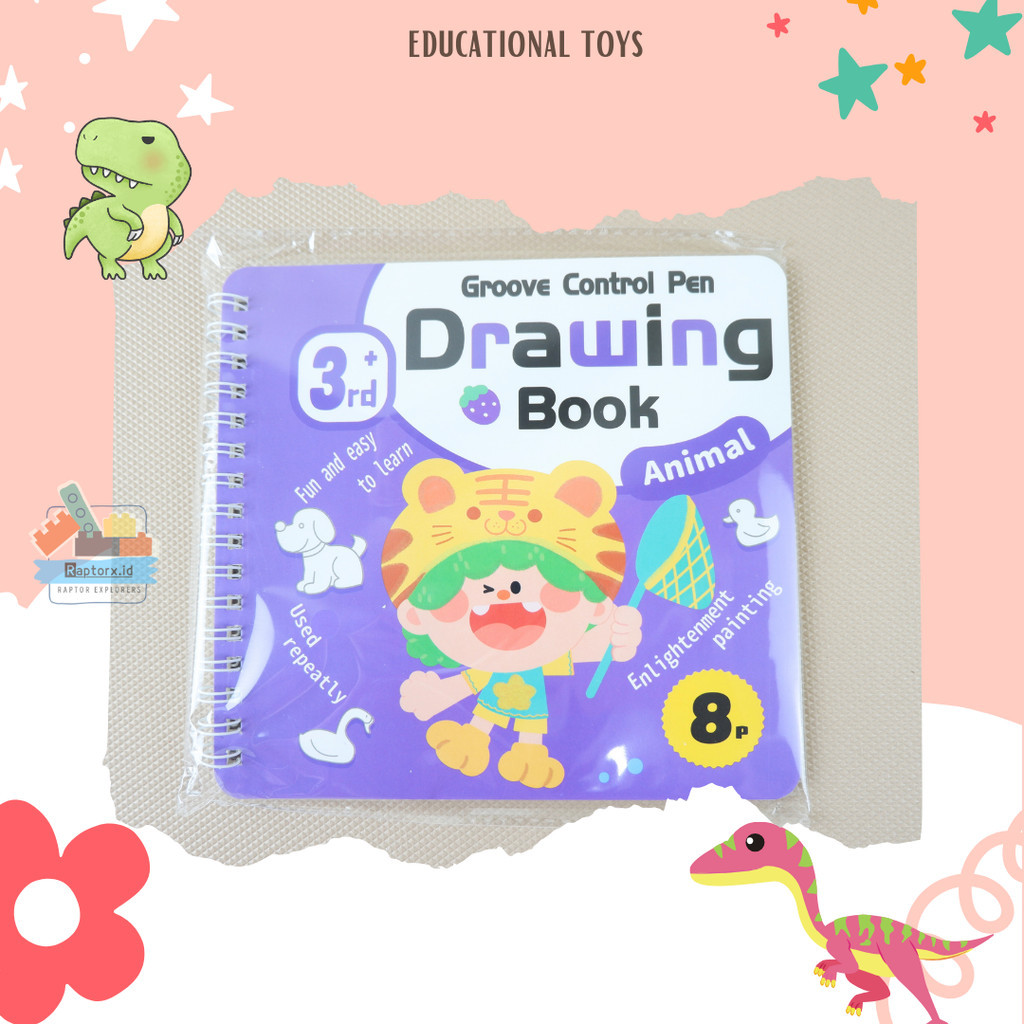 Jual Drawing Book Buku Mewarnai Kertas Aimilo Tidak Mudah Sobek Melatih ...